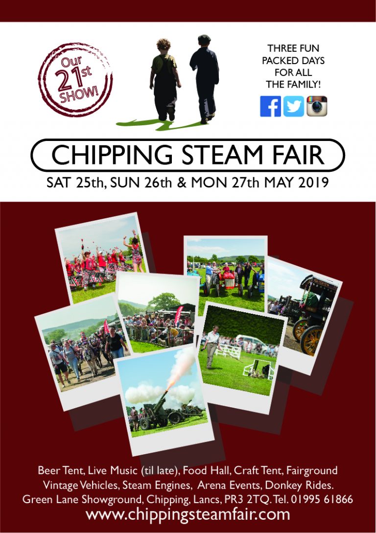 Chipping Steam Fair 25th – 27th May 2019 | Jam PublicationsJam Publications